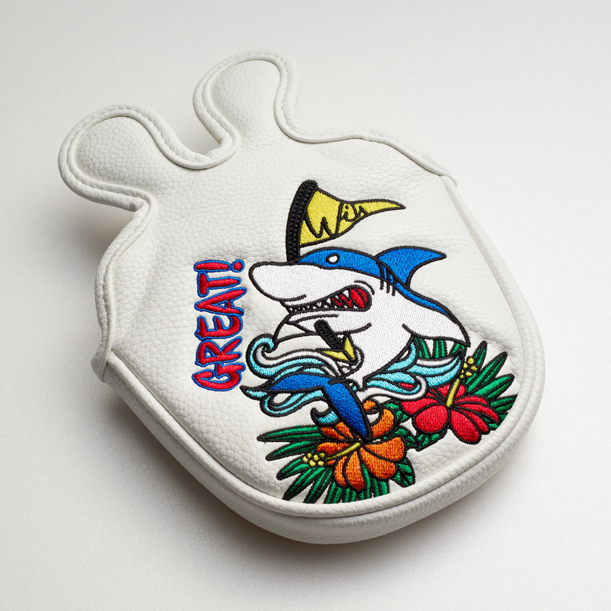【ゴルフヘッドカバー】ALOHA SHARK PUTTER COVER マレットタイプ(PUレザー) / 【公式オンラインショップ ...